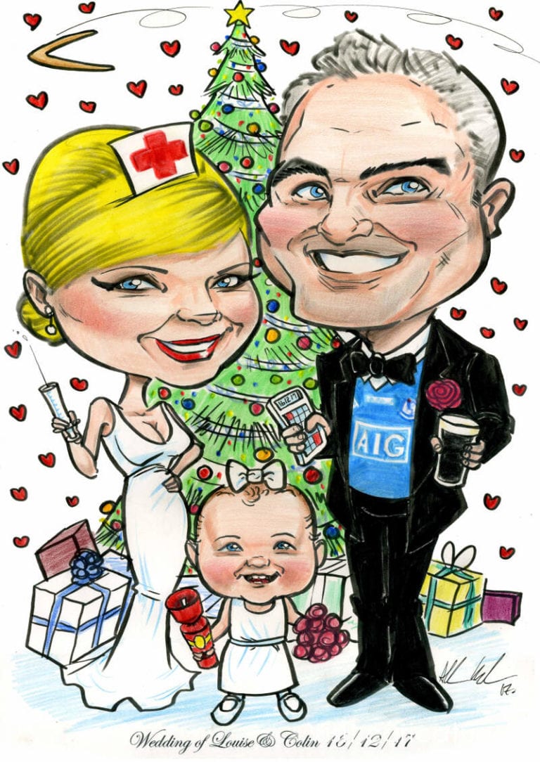 Wedding Guest Book Alternative Ideas: Look at Caricature Signing Board!